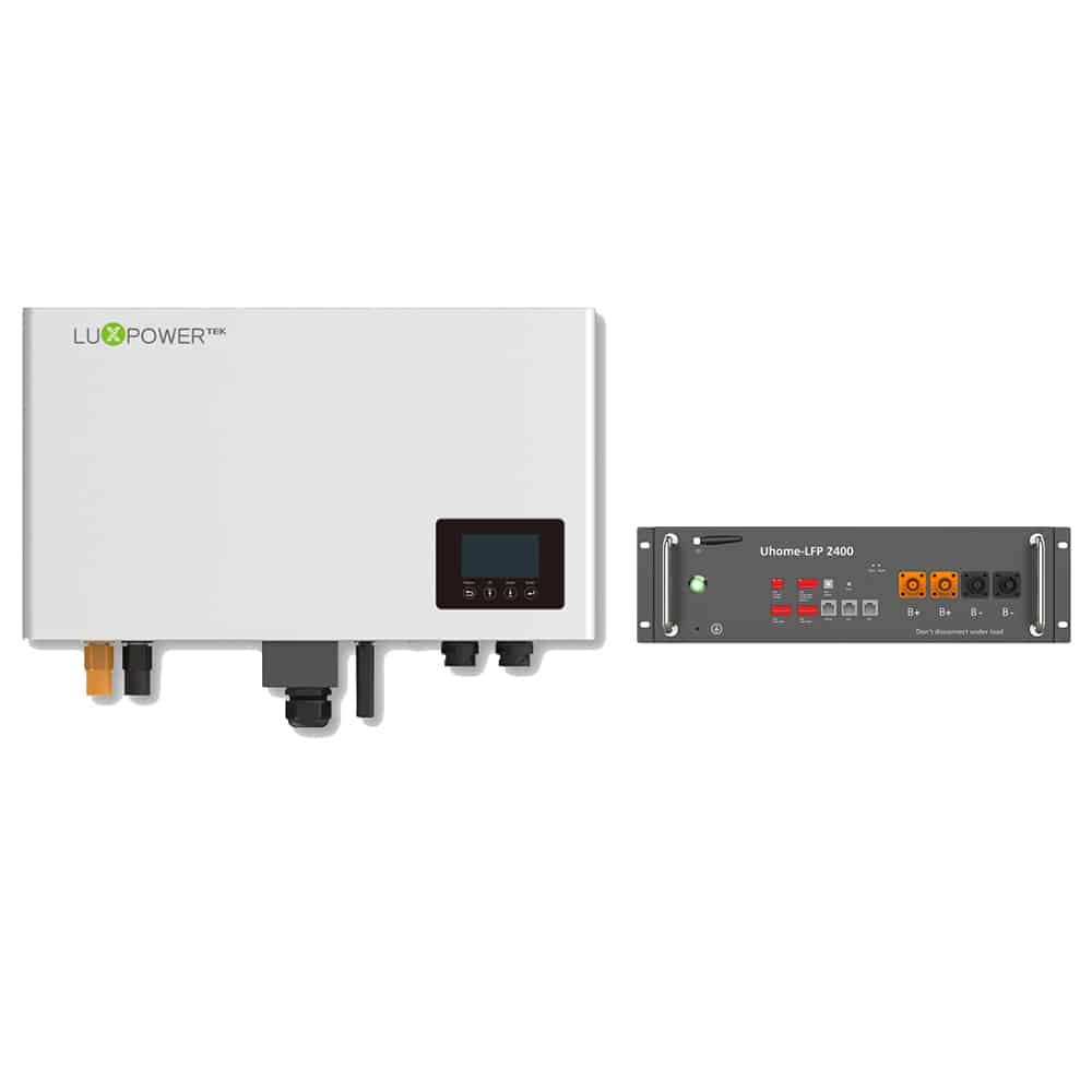 Lux 3.6kw Hybrid Inverter + 9.6kw Battery Storage – Solar Battery Group