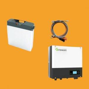Growatt 6kw Hybrid Inverter + 3.3kWh battery Storage – Solar Battery Group