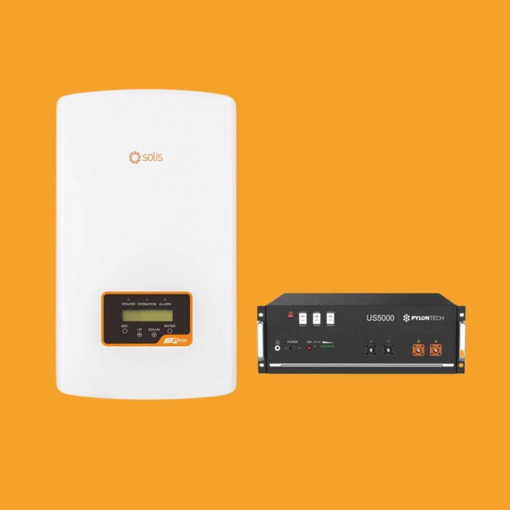 Solis 3kw A/C + US5000 PylonTech Battery Storage – Solar Battery Group