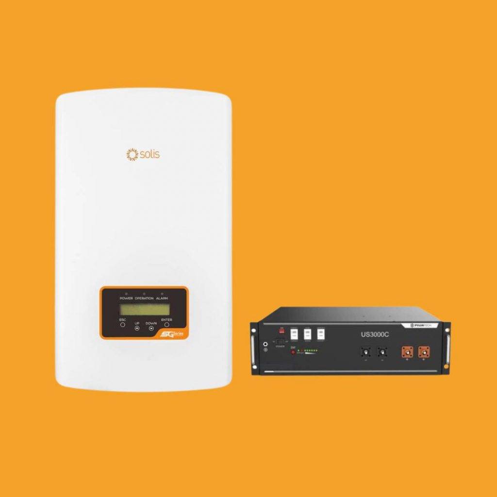 Solis 3kw A/c + US3000 PylonTech Battery Storage – Solar Battery Group